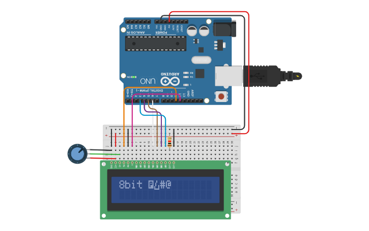 Circuit design LCD display symbol - Tinkercad