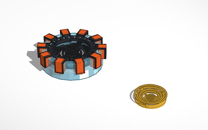 3D design Arc Reactor - Tinkercad
