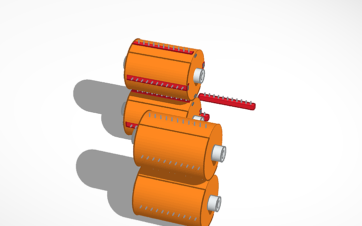 3D design Spike rollers design - Tinkercad