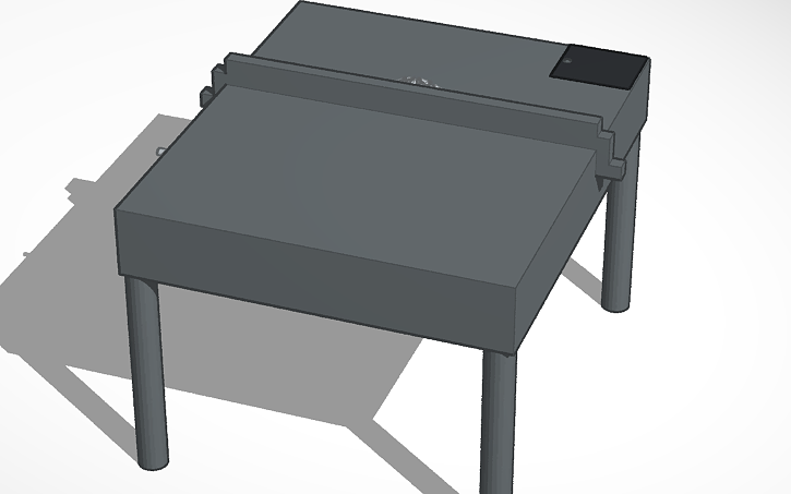 3D design Table Saw with IPad - Tinkercad