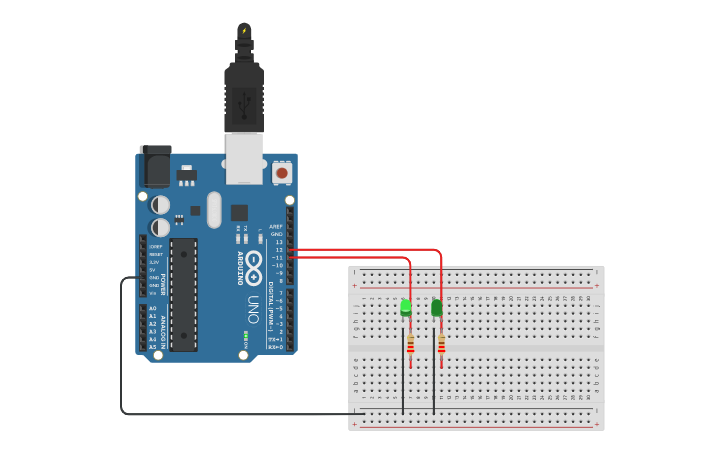Circuit design Ejercicio 1 | Tinkercad