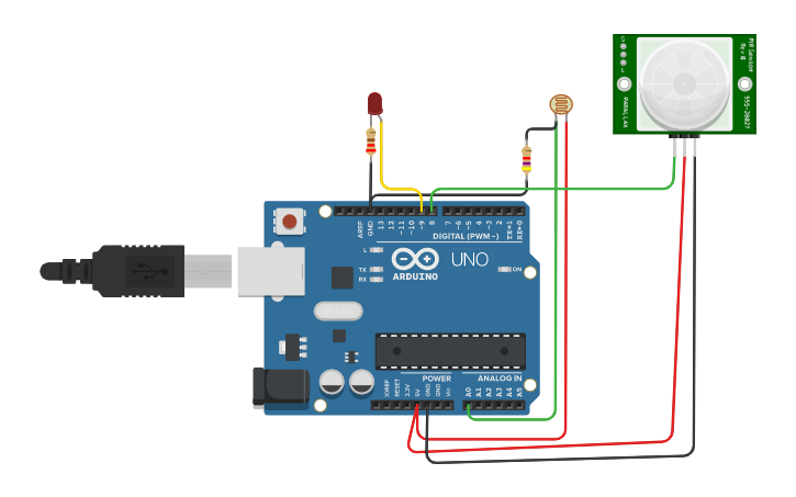 Light Sensor Photoresistor With Arduino In Tinkercad 52 Off