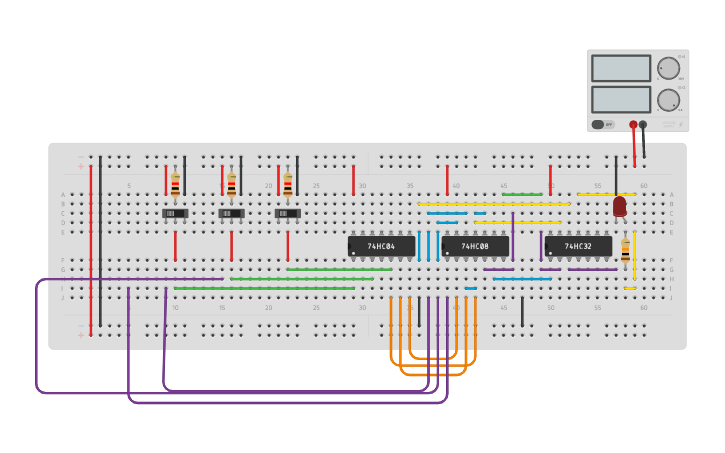 Circuit design AST 122 - FRIAS - DECODER 02 - Tinkercad