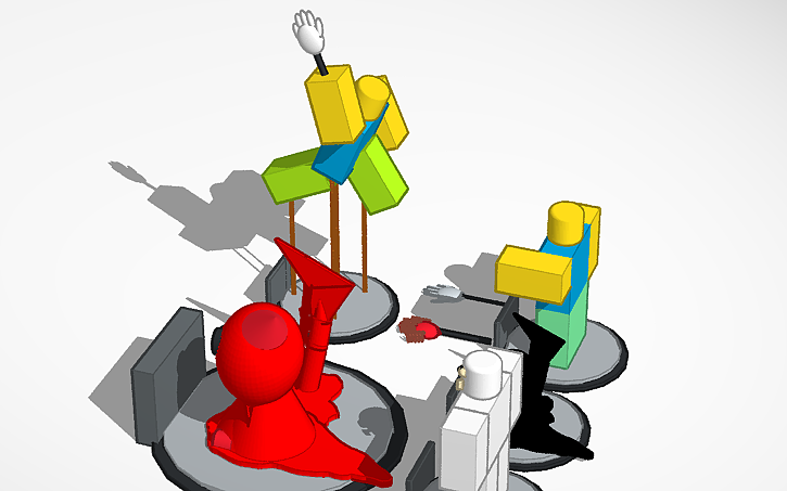 3D design Slap battles characters - Tinkercad