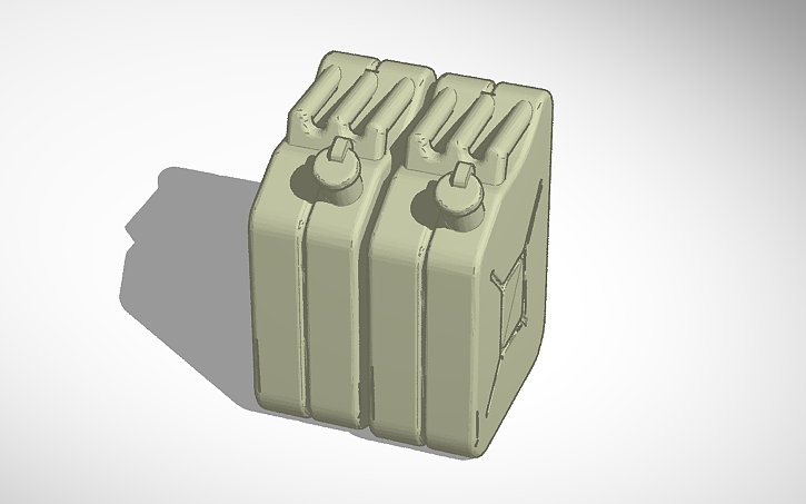 3D design MINI JERRY CANS for RC Crawler - Tinkercad
