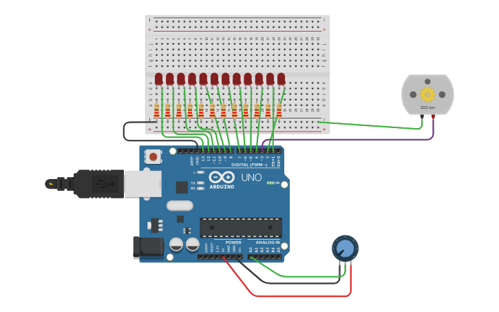 Circuit design Statement 7 | Tinkercad