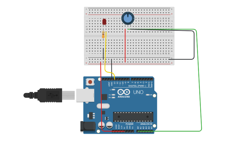 Circuit design ejercicio 2 - Tinkercad