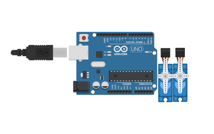 Circuit design ROBOT - Tinkercad