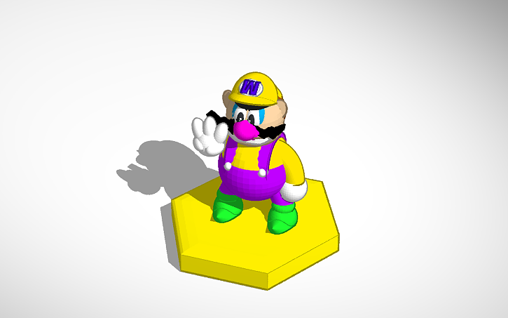 3D design Wario Figure - Tinkercad