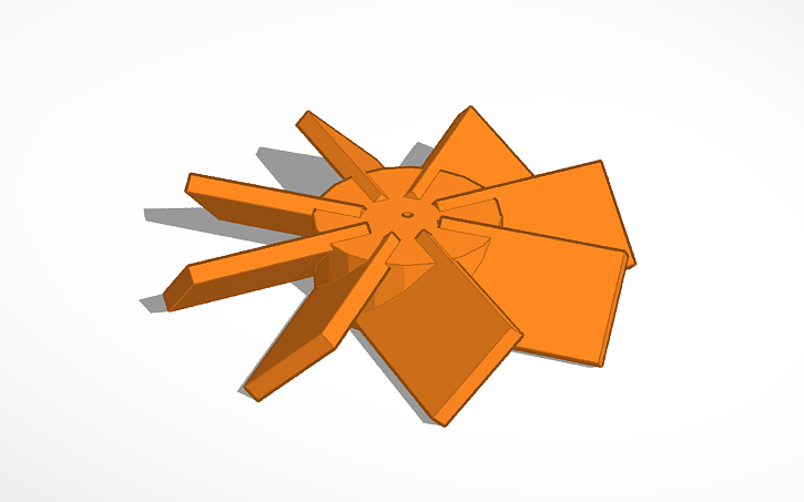 3D design Rectangular Blade Windmill - Tinkercad