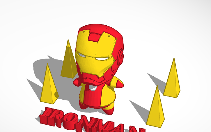 3D design ironman - Tinkercad