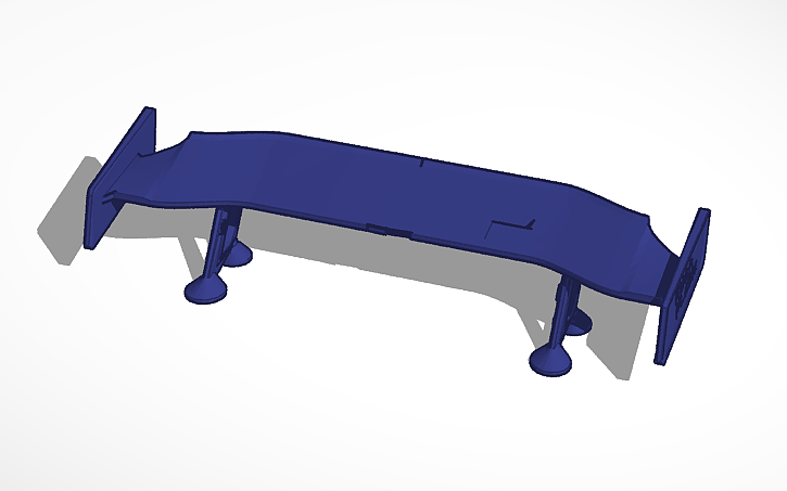 3D design spoiler - Tinkercad