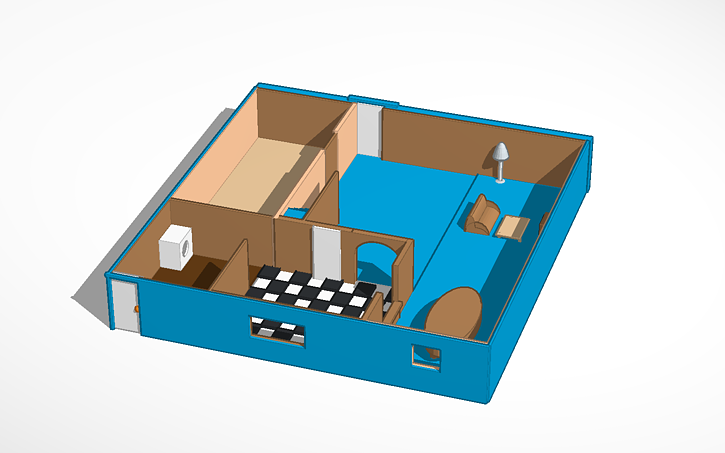 3D design House interior - Tinkercad