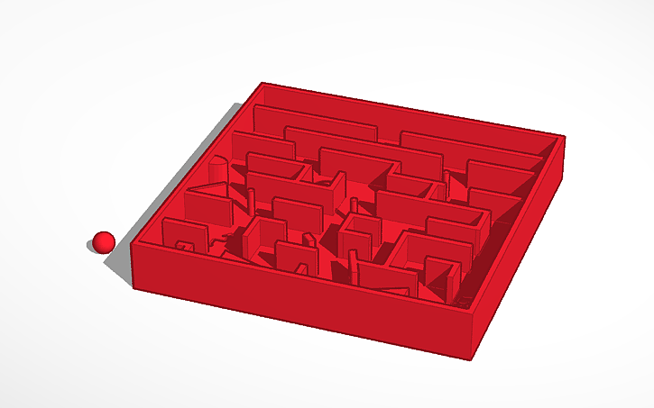 3D design labyrinthe - Tinkercad