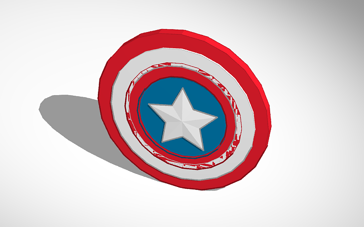 3D design Captain America Shied | Tinkercad