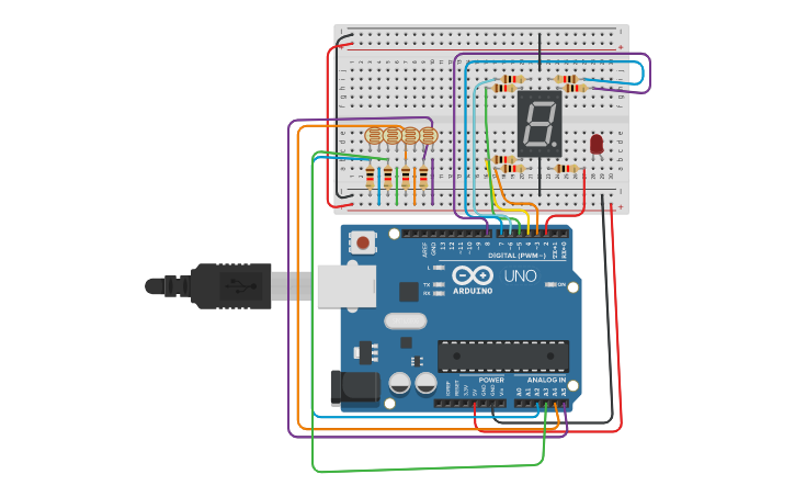 Circuit design projeto - Tinkercad