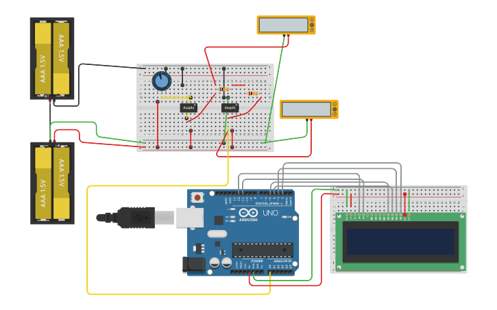 Circuit Design Inverting Amplifier Tinkercad