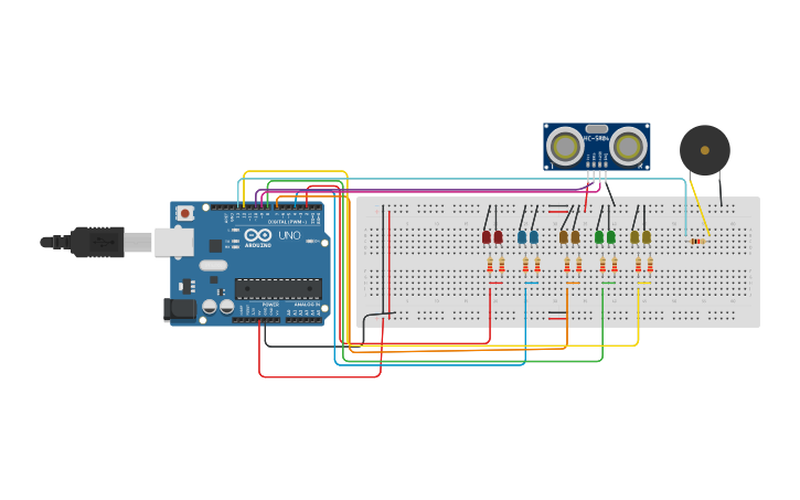 Circuit design Pregunta 2 Examen 1 - Tinkercad