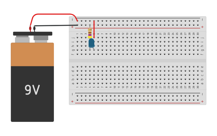 Circuit design simple led - Tinkercad Circuit design simple led - Tinkercad