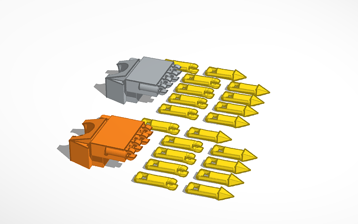 3D design Clawed Bionicle Hand - Tinkercad
