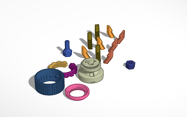 3D design drill chuck 12mm - Tinkercad