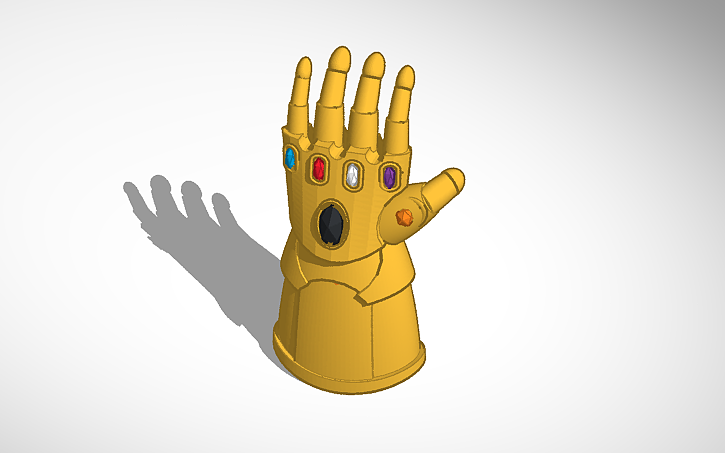 3D design Infinity Gauntlet | Tinkercad