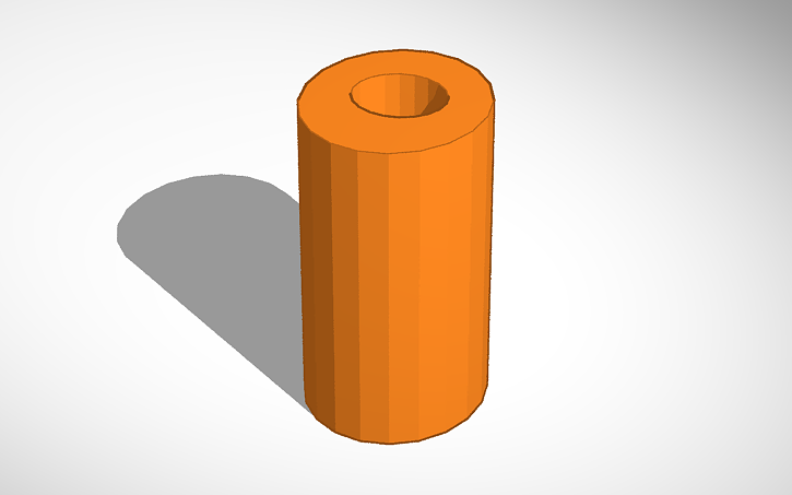 3D design Silindir içinde delik silindir - Tinkercad