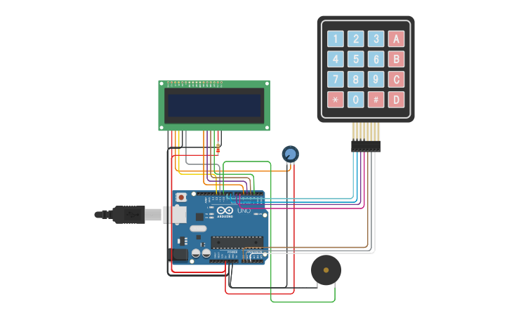 Circuit design Projeto Bomba Airsoft Arduino by TheKingGuerra - Tinkercad