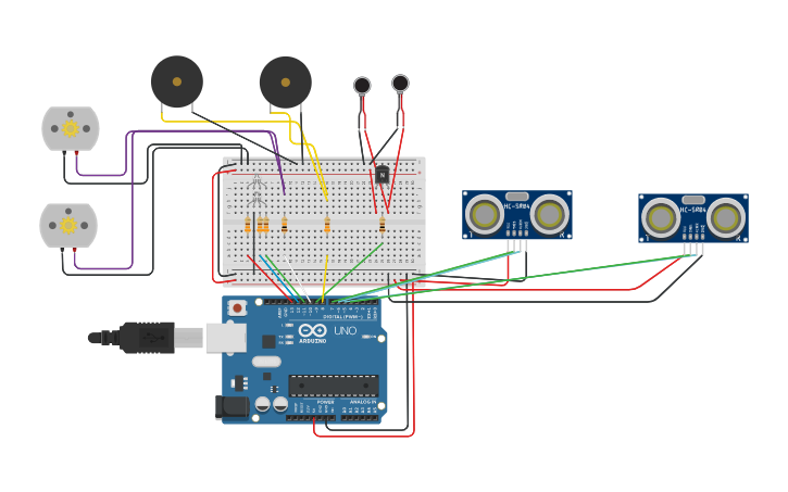 Circuit design ME 322 Analytical Prototype w/ sound - Tinkercad