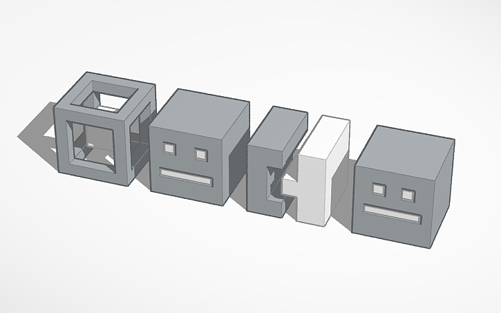 3d Design Gdgeometry Dash Default Cubes Template Tinkercad