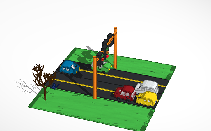 3D design Road - Tinkercad