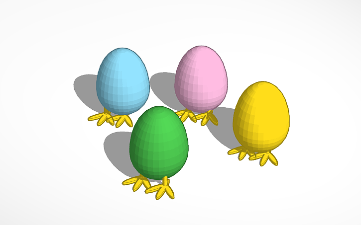 3D design Easter Eggs - Tinkercad