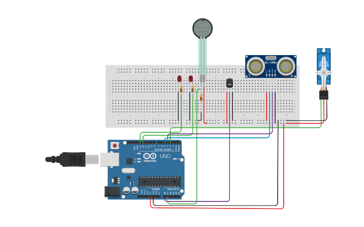 Circuit design Final circuit for SEC 2 | Tinkercad