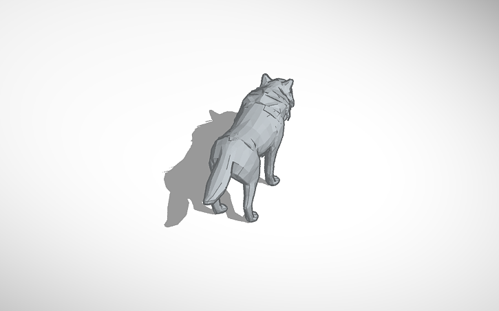 3D design Wolf - Tinkercad