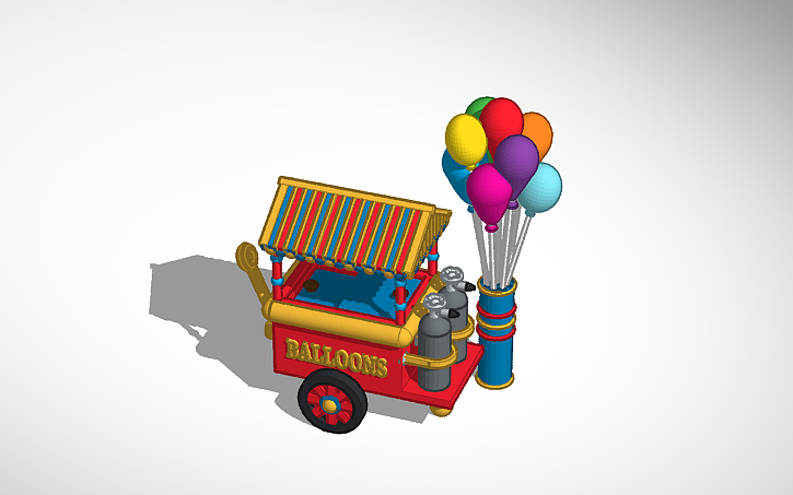 3D design Balloon Cart | Tinkercad