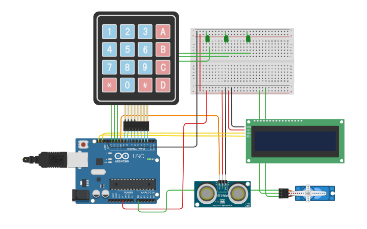 Circuit design final working atm - Tinkercad