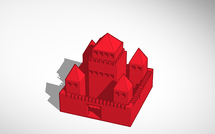 3D design Eli Martin castle - Tinkercad