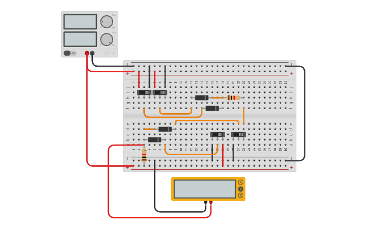 Circuit design Exerc. 7 - Relatorio 7 | Tinkercad
