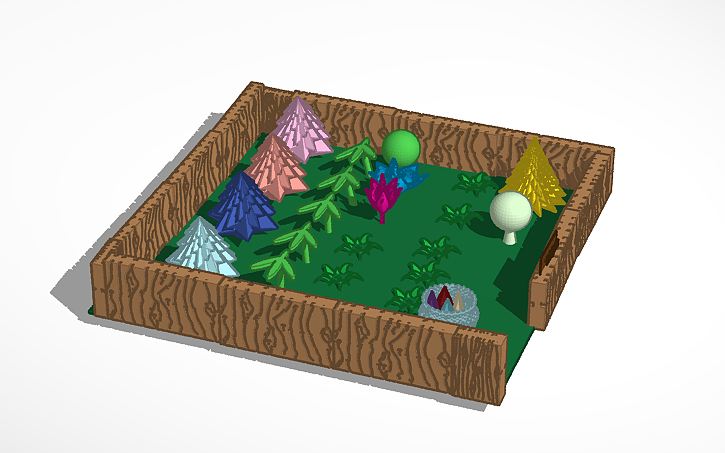 3D design Herbal garden plan | Tinkercad