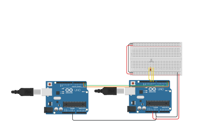 Circuit design USB Serial Communication Example 2 | Tinkercad
