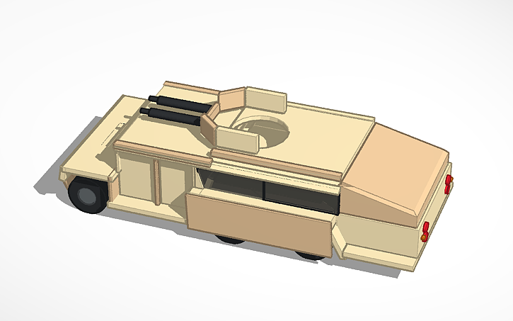 3D design military humvees - Tinkercad