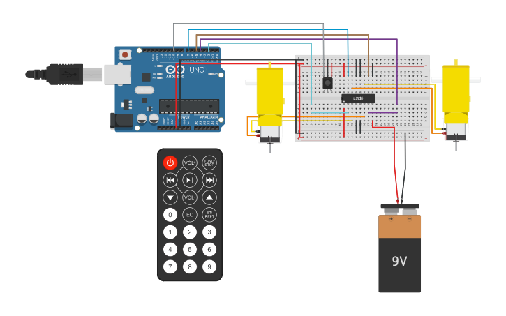 Circuit design Path-Memorizing - Tinkercad
