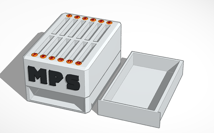 3D design SD Card storage + underbelly - Tinkercad
