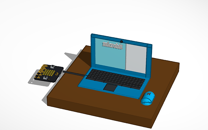 3D design microbit laptop - Tinkercad