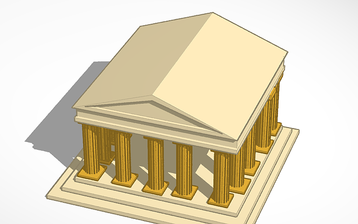 3D design PARTHENON - Tinkercad