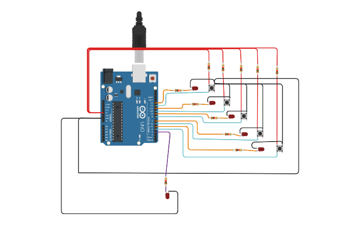 Circuit Design Simonssays2201 Tinkercad 