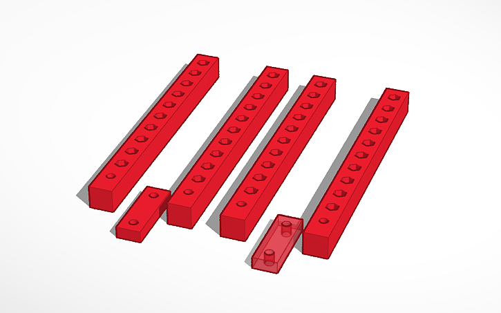 3D design cyberdeck-rails | Tinkercad