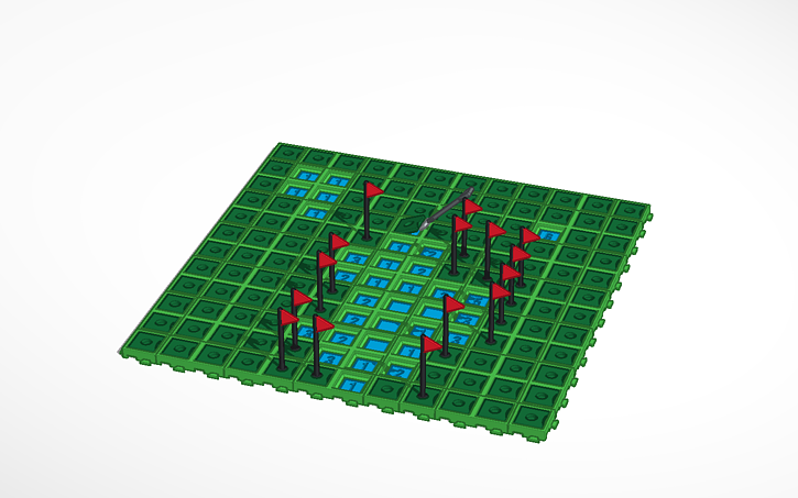 3D design Minesweeper (Display) - Tinkercad