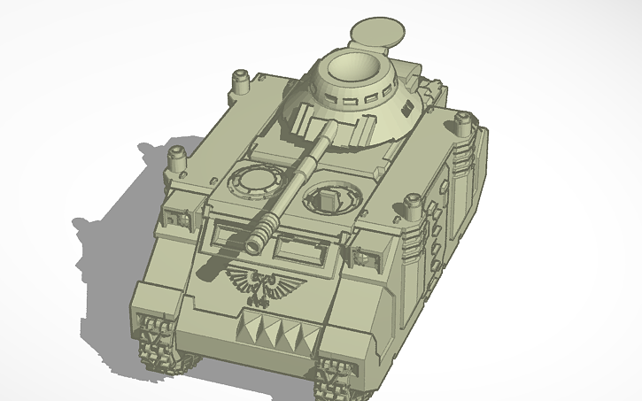 3D design Predator tank 40k - Tinkercad