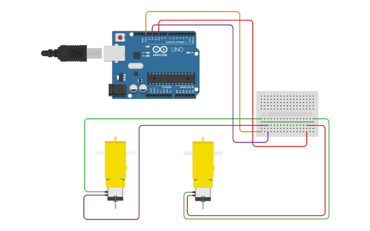 Circuit Design Actuator Tinkercad